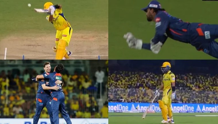 KL Rahul's Flying Catch Dismisses Ajinkya Rahane In Chennai