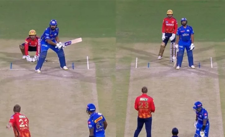 Rohit Sharma's Hilarious Reaction As Livingstone Foiled His Switch Hit Plan