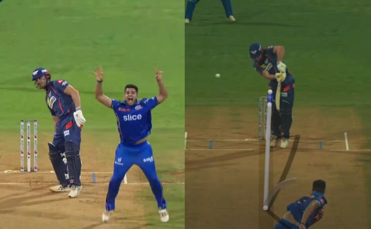 Arjun Tendulkar's Celebration Turns To Disappointment After Marcus ...