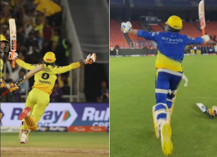 Ravindra Jadeja Recreates Iconic IPL 2023 Win Celebration
