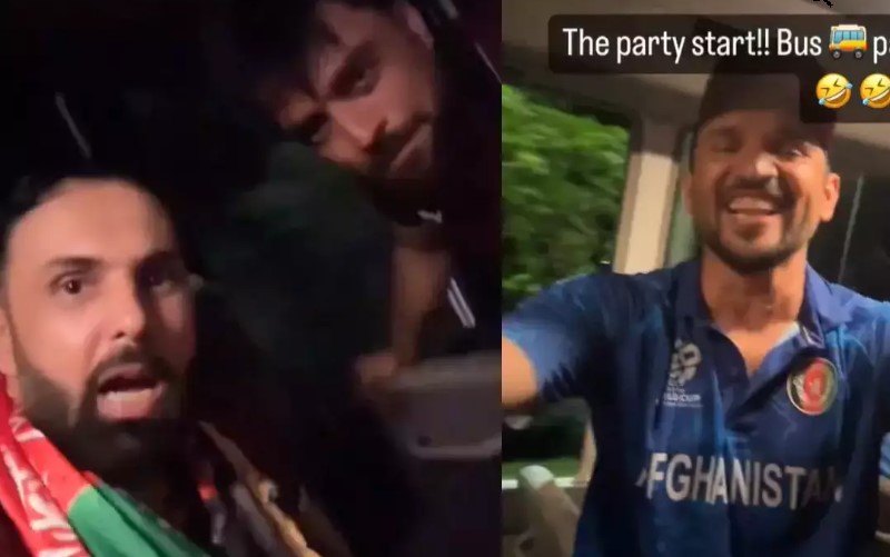 Afghanistan's Historic Celebration: Team Bus Erupts In Joy After World ...