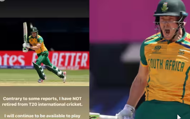 David Miller Clarifies Retirement Rumors Following T20 World Cup Final ...