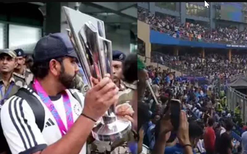 Fans Gather In Huge Numbers At Wankhede Stadium For Team India's Grand ...