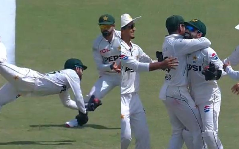 Mohammad Rizwan Takes A Stunning Flying Catch To Send Back Zakir Hasan