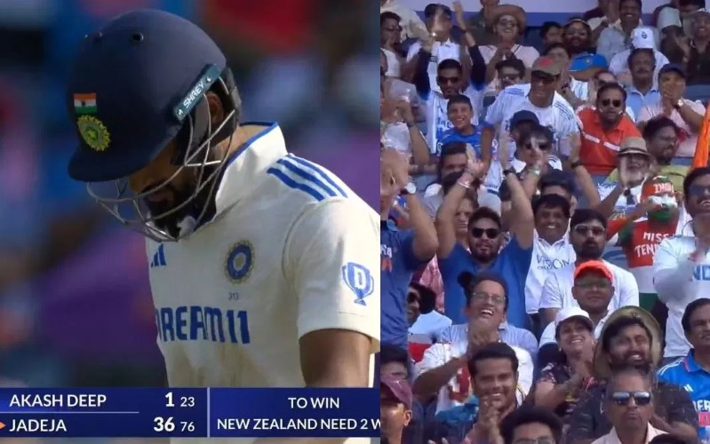 Akash Deep Receives Thunderous Applause For His First Run In Pune Test