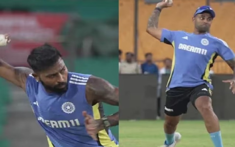 Hardik Pandya and Suryakumar Yadav Lead High-Intensity Fielding Drills