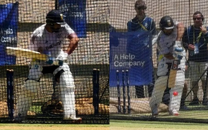 Rohit Sharma Joins Team India In Perth, Begins Practice Ahead Of Second ...
