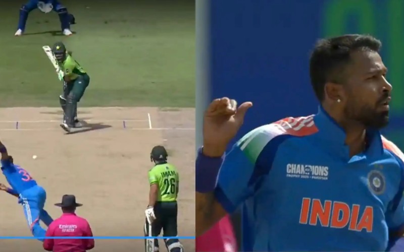 Hardik Pandya’s Fiery Send-Off After Dismissing Babar Azam Shifts Momentum