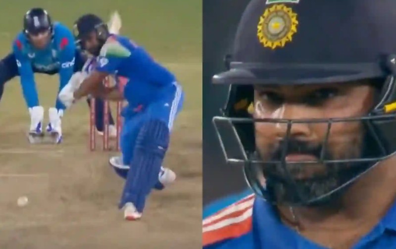 Rohit Sharma Reaches Hundred With A Six Off Adil Rashid