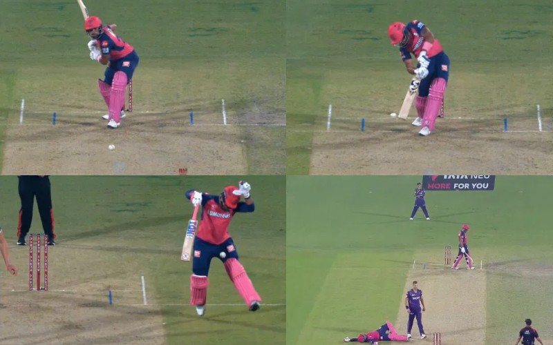 Dhruv Jurel's Powerful Shot Leaves Shimron Hetmyer In Hilarious Trouble!