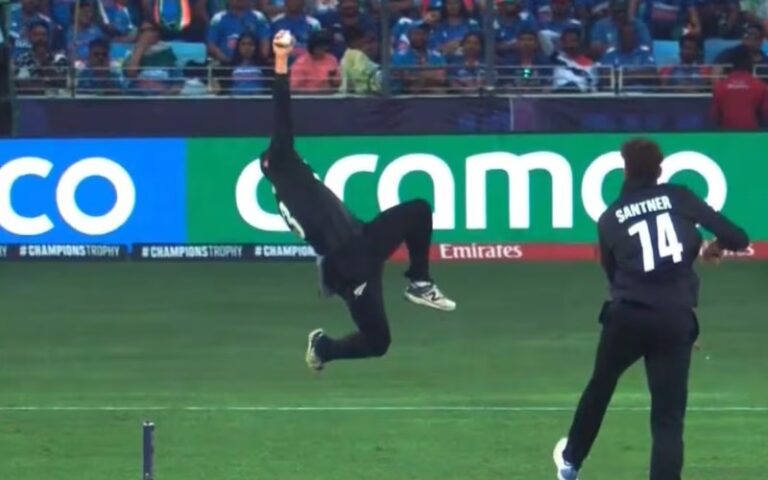 Glenn Phillips' Flying Catch Stuns Shubman Gill In Champions Trophy ...