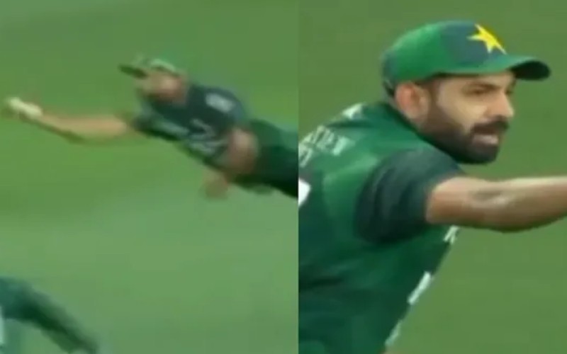 Haris Rauf's Stunning One-Handed Catch Leaves Finn Allen Stunned