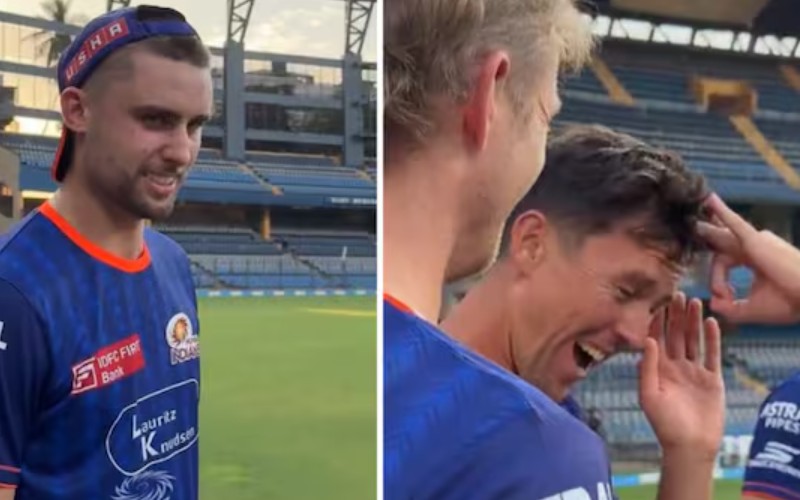 Mumbai Indians Give A Special Welcome To Trent Boult & Ryan Rickelton ...