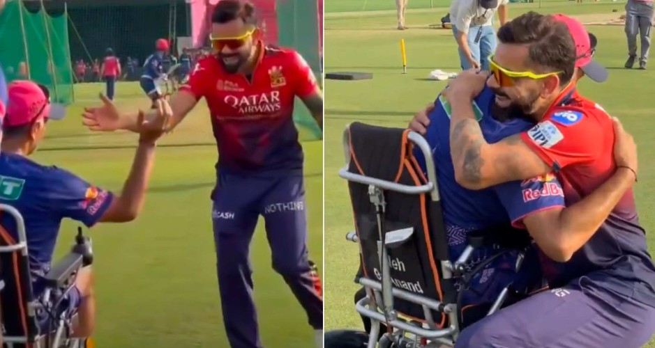 Virat Kohli Shares Heartwarming Moment with Rahul Dravid Ahead of RR vs RCB Clash