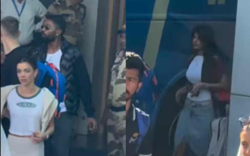 Hardik Pandya and Jasmin Walia Spotted at Mumbai Airport Amid IPL ...