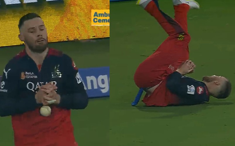 Phil Salt’s Juggling Catch Leaves Anushka Sharma in Splits as Abhinav ...