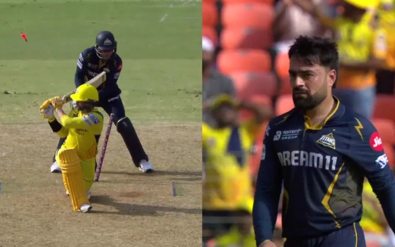 Rashid Khan Cleans Up Devon Conway After Fiery Fifty in Ahmedabad Thriller