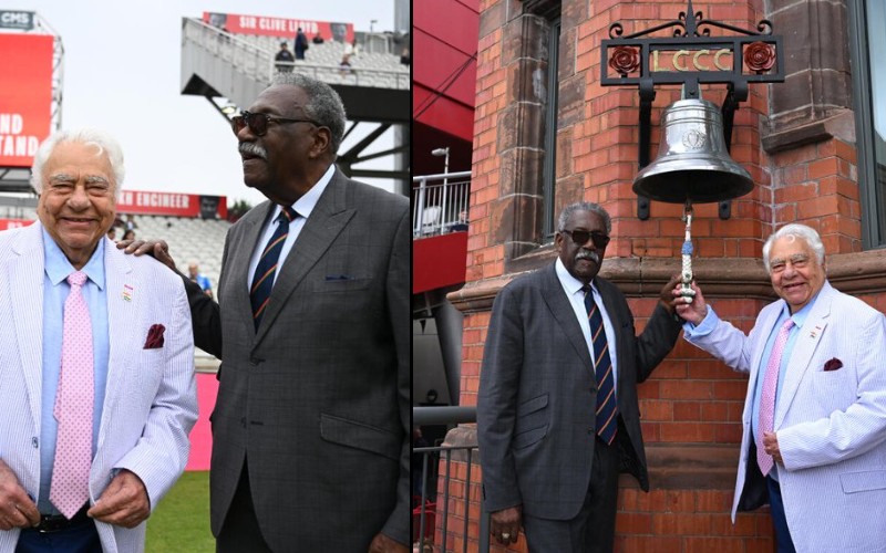 Farokh Engineer and Clive Lloyd Immortalized At Old Trafford with ...