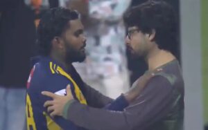 Abrar Ahmed and Wanindu Hasaranga Entertain Fans With Celebration Swap