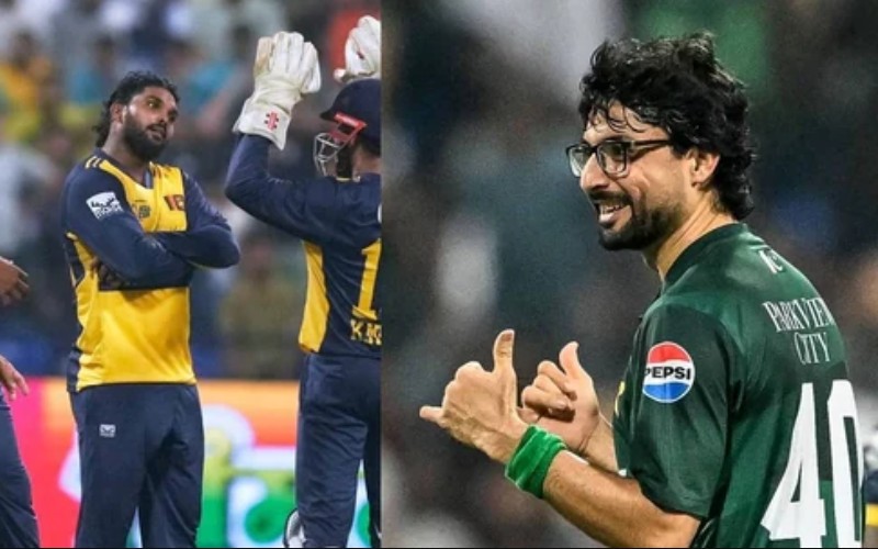 Abrar Ahmed and Wanindu Hasaranga Entertain Fans With Celebration Swap