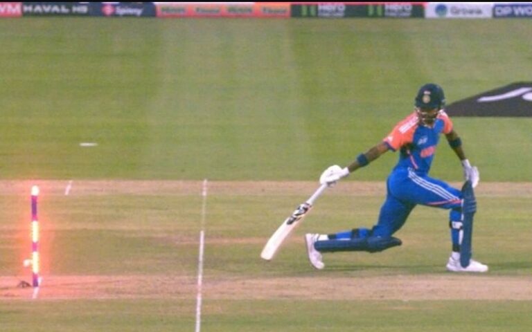 Hardik Pandya Falls to Unlucky Run Out Deflection off Ramanandi in Asia ...