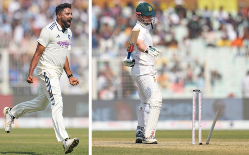 Mohammed Siraj Breaks Stumps In Stunning Dismissal Of Simon Harmer