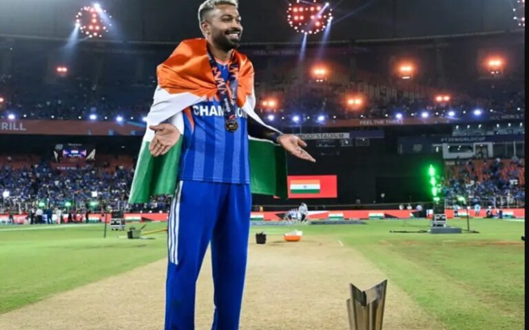 Hardik Pandya Celebrates T20 World Cup Victory With His Iconic Pose and ...