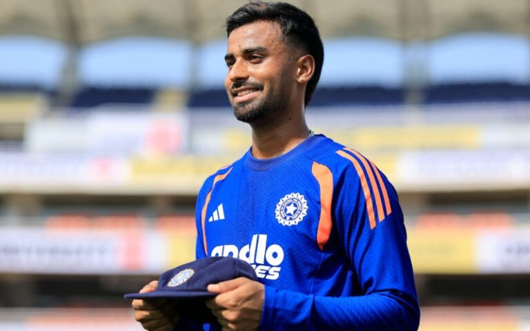 Debutant Manav Suthar Makes Instant Impact With First-Test Wicket
