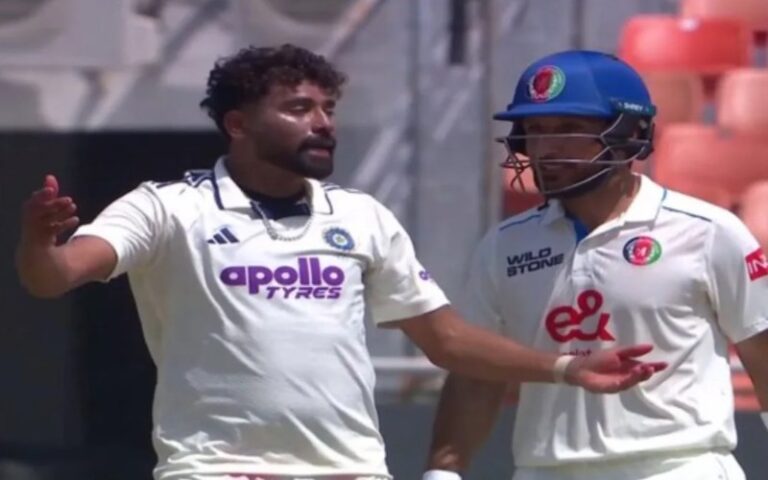 Mohammed Siraj and Rahmat Shah Engage In Fiery Banter